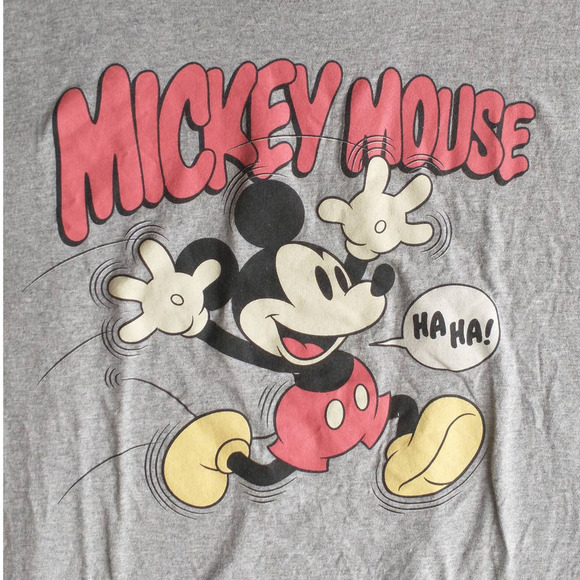 Disney | Shirts | Disney Mickey Mouse Ha Ha Tshirt Mens Xxl Gray | Poshmark